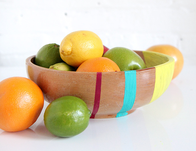 HOME DIY | Colorblock Fruit Bowl - I SPY DIY