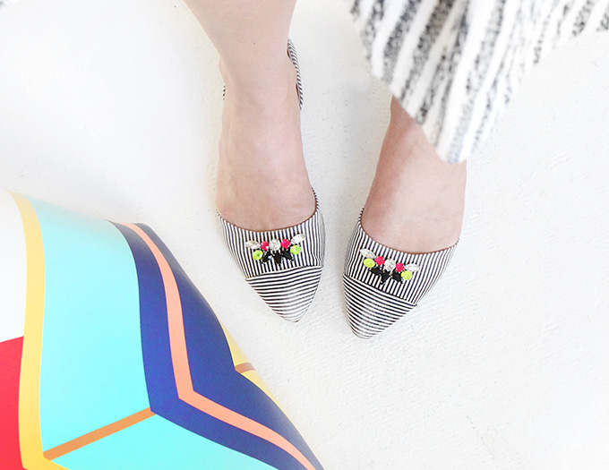 MY DIY | Striped Gem Shoes - I SPY DIY