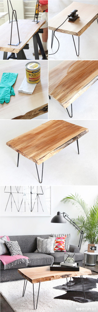 MY DIY | Wood Slab Coffee table - I SPY DIY