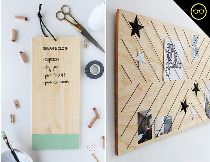 DIY INSPIRATION | WOOD MEMO BOARD - I SPY DIY