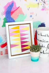 DIY ART |Geometric Gradient Color Story - I SPY DIY