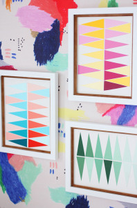 DIY ART |Geometric Gradient Color Story - I SPY DIY