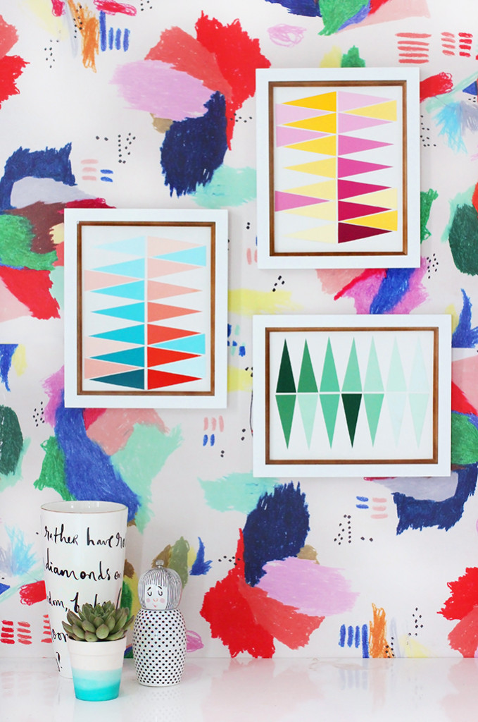 DIY ART |Geometric Gradient Color Story - I SPY DIY