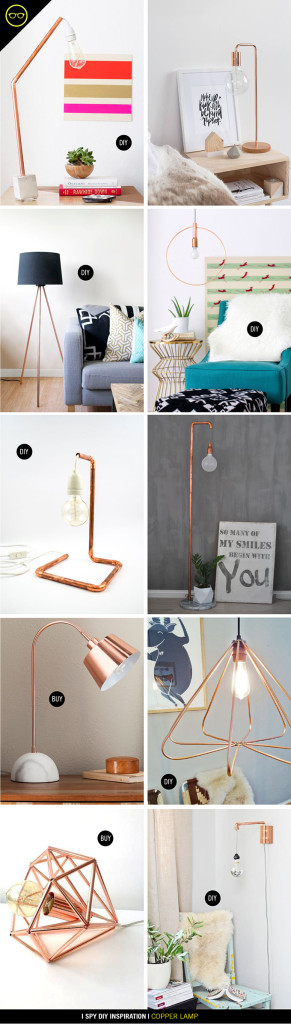 INSPIRATION | Copper Lamps - I SPY DIY