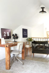 BAYVIEW BARNHOUSE | LOFT Before + After with DIY painted wall - I SPY DIY