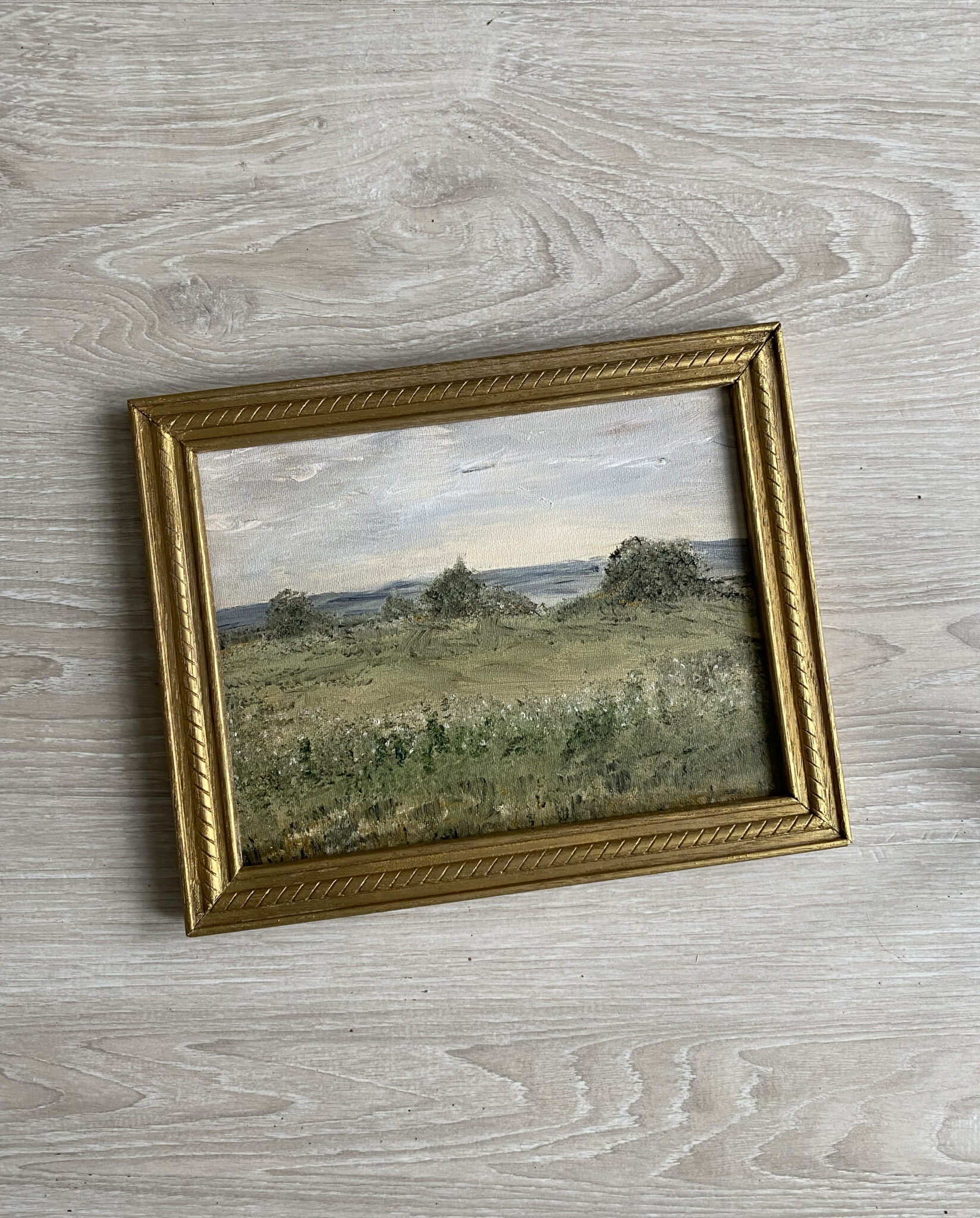 DIY Gold Frame Using Glue & Custom Cut Mat - I SPY DIY