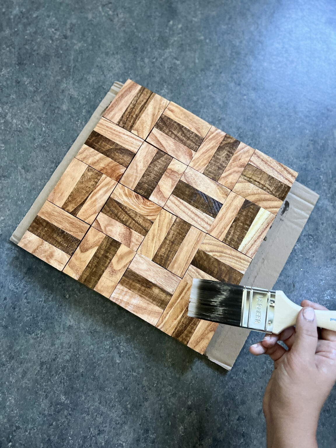 DIY Decorative Wood Platter - I SPY DIY
