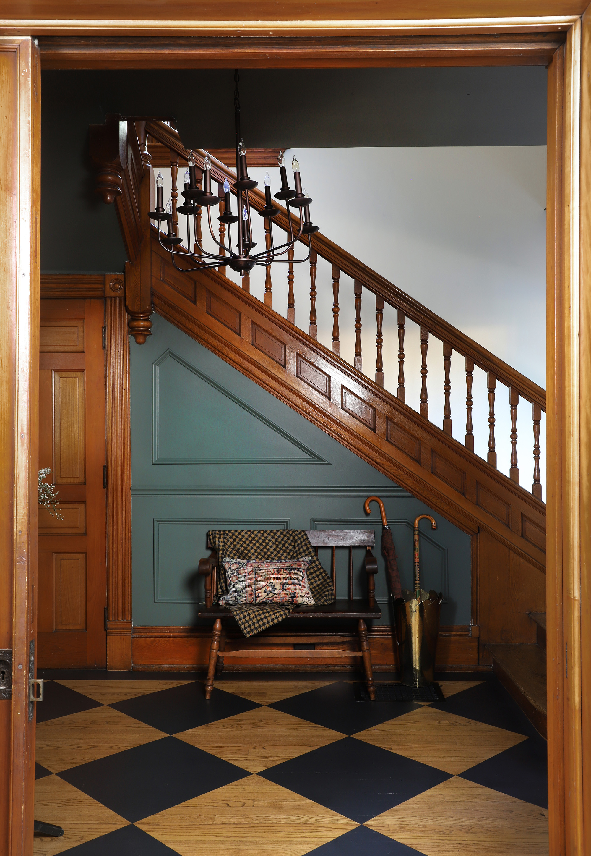 Makeover by Monday | Victorian Library & Entry with Painted ...