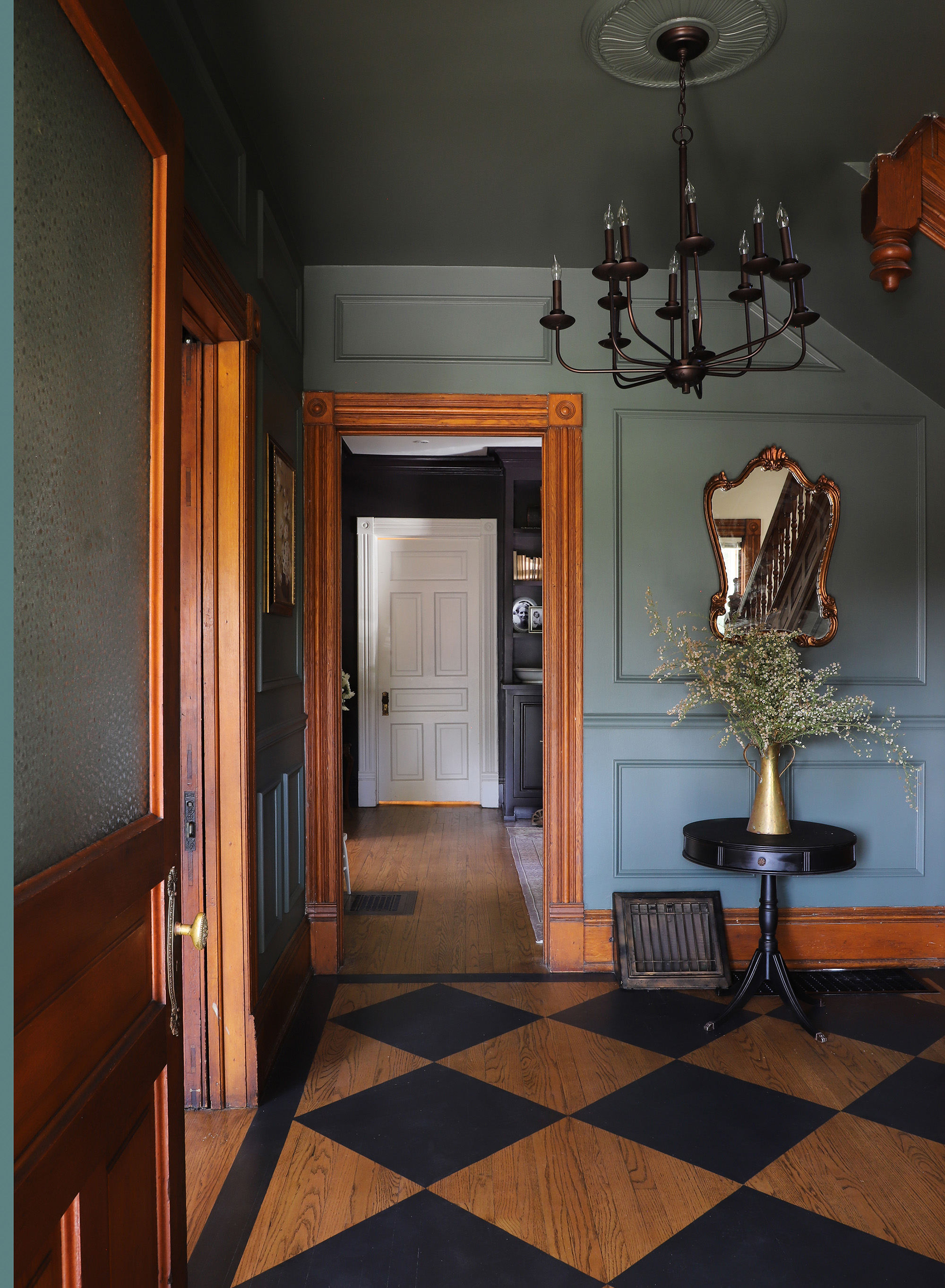 Makeover by Monday | Victorian Library & Entry with Painted ...