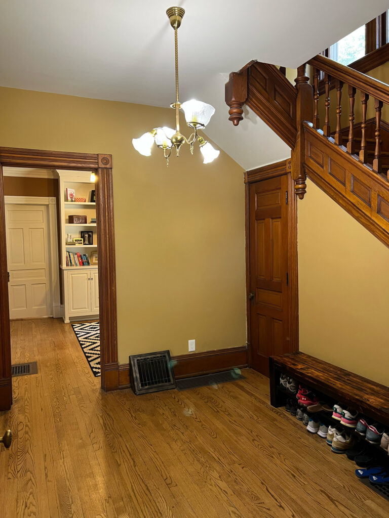 Makeover by Monday | Victorian Library & Entry with Painted ...