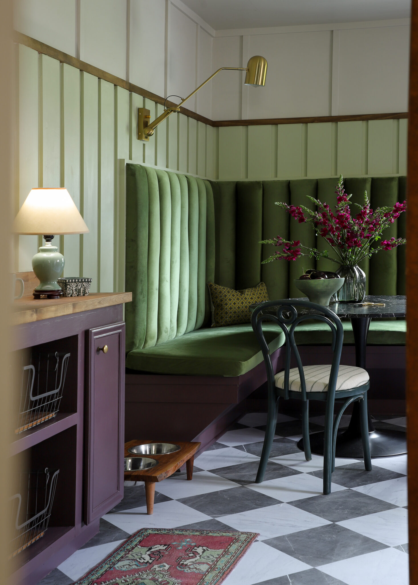 DIY Channel Tufted Banquette Back | As Seen on Makeover by Monday - I ...