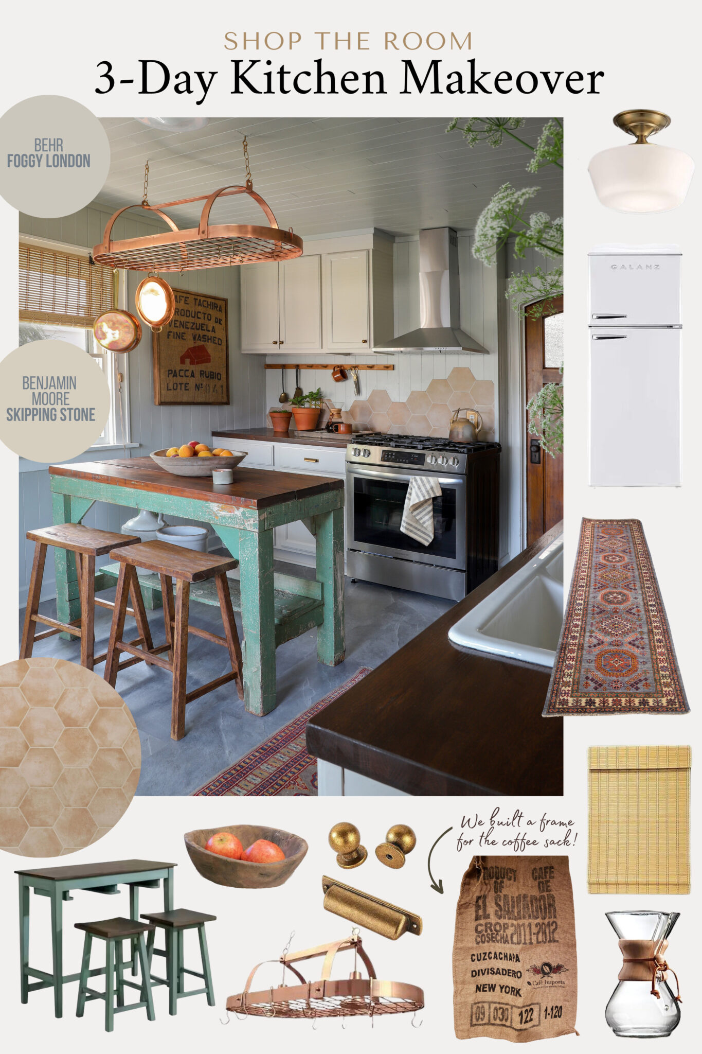 Makeover By Monday | 3-Day Venezuelan-Inspired Kitchen Makeover - I SPY DIY